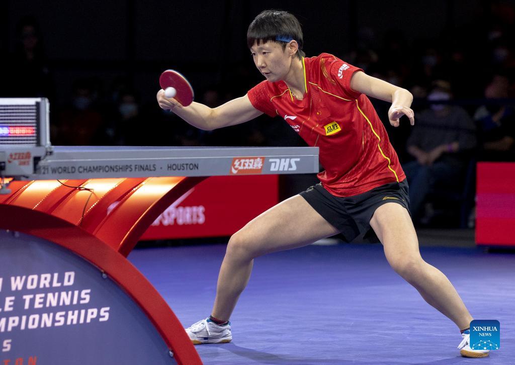 Wang Manyu crowned as women's singles world champion at table tennis ...