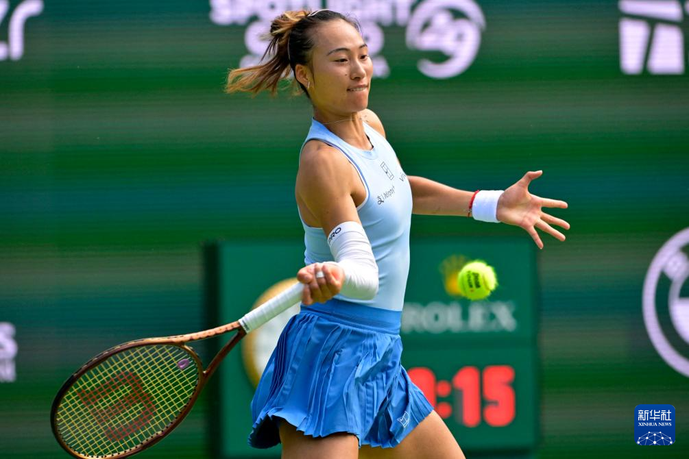 网球——WTA1000印第安韦尔斯站：郑钦文无缘四强-新华网
